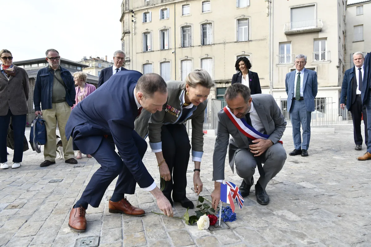Montpellier rend hommage au colonel Andrew Croft, figure britannique de ...